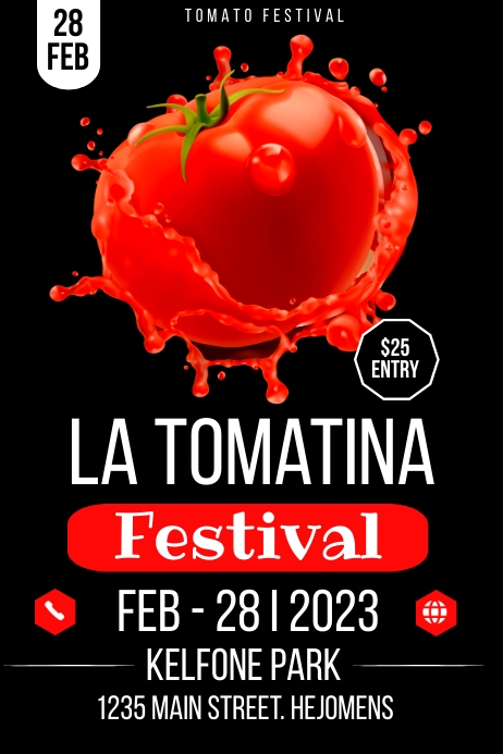 La tomatina Template | PosterMyWall
