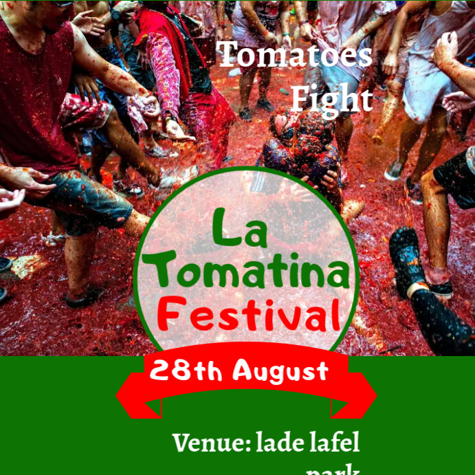 La Tomatina festival 5 Template | PosterMyWall