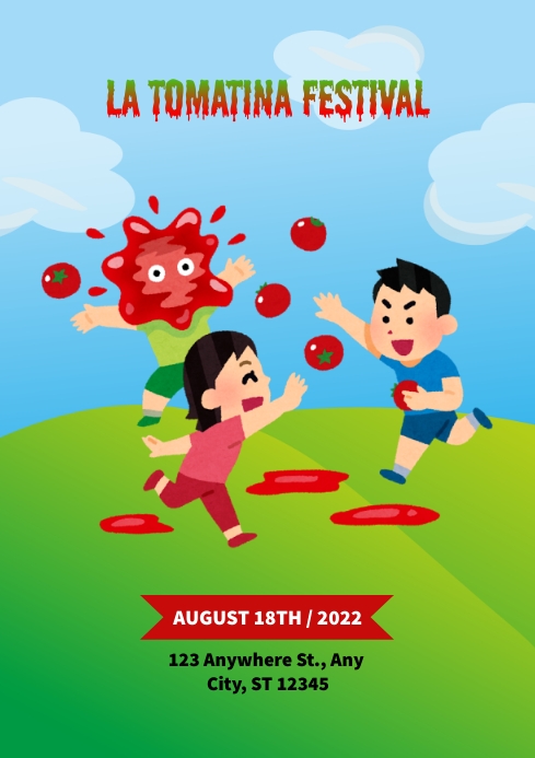 Copy of La Tomatina Festival A2 | PosterMyWall
