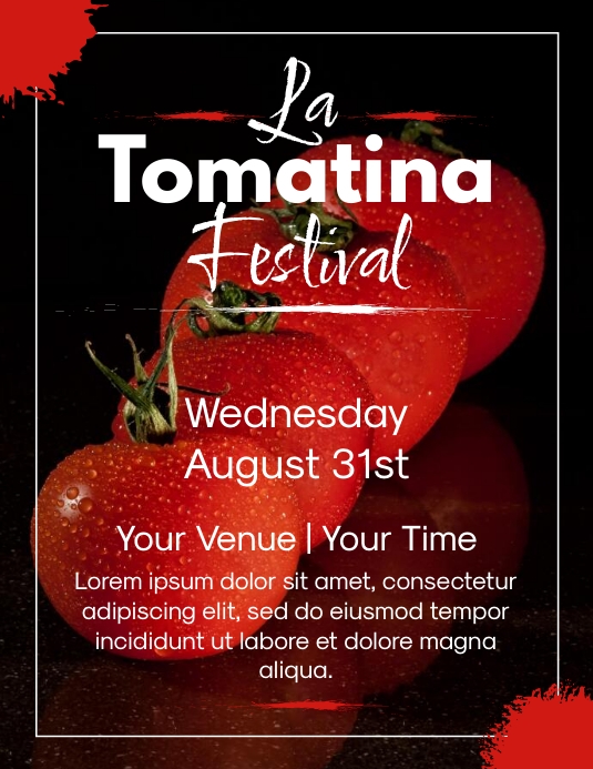 La Tomatina Festival Template | PosterMyWall
