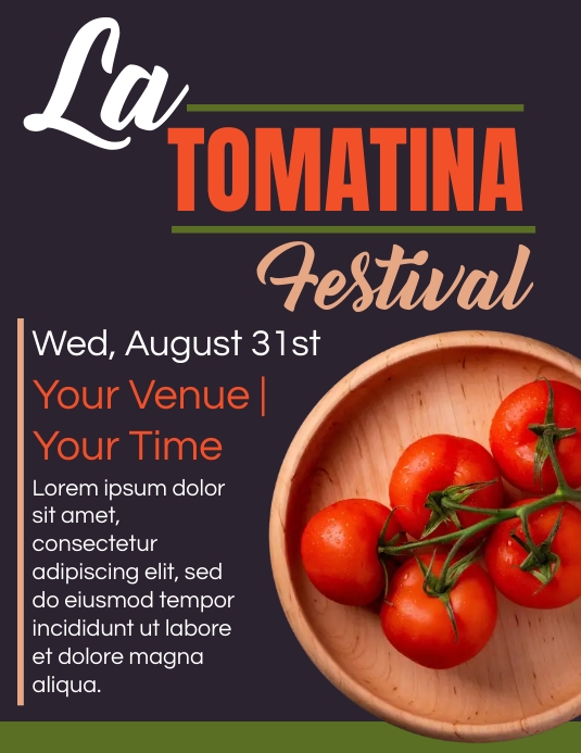 La Tomatina Festival Template | PosterMyWall