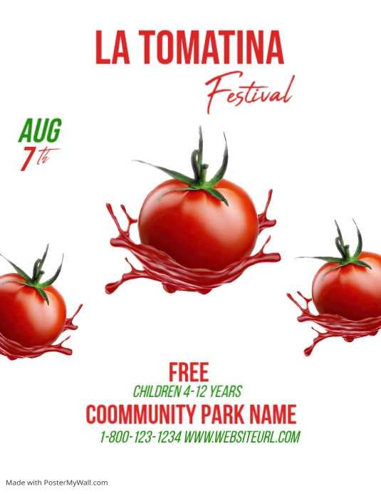 La Tomatina Festival Template | PosterMyWall