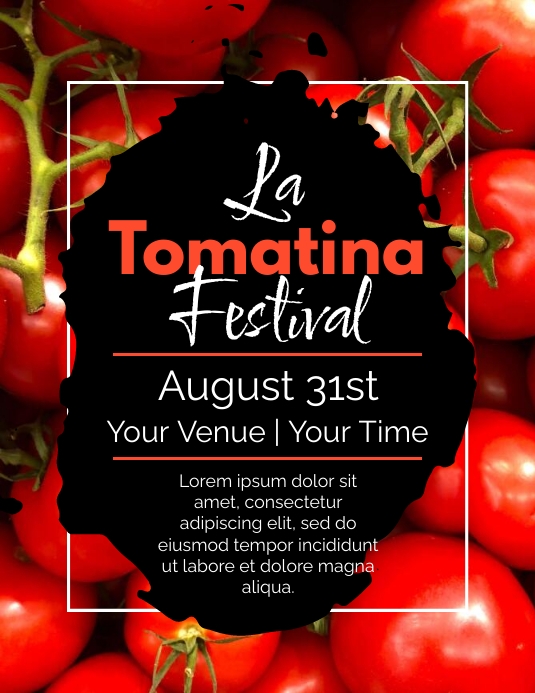 La Tomatina Festival Template | PosterMyWall