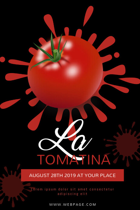 La Tomatina Festival Flyer Template | PosterMyWall