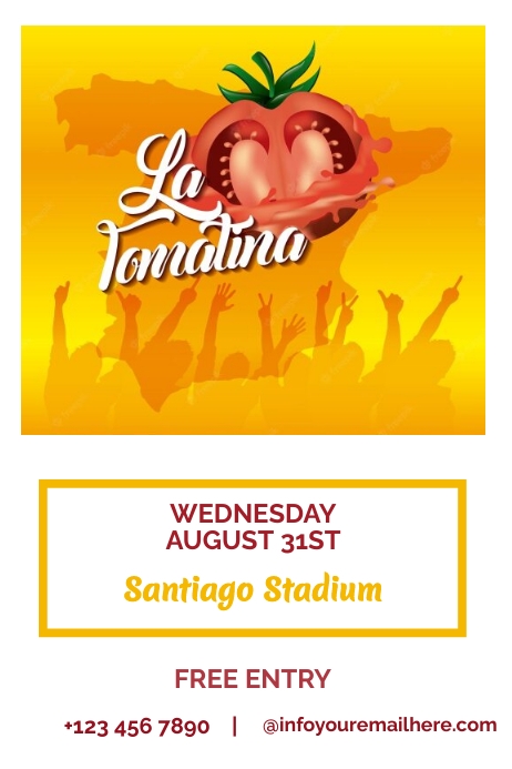 Copy of La Tomatina Festival Poster | PosterMyWall