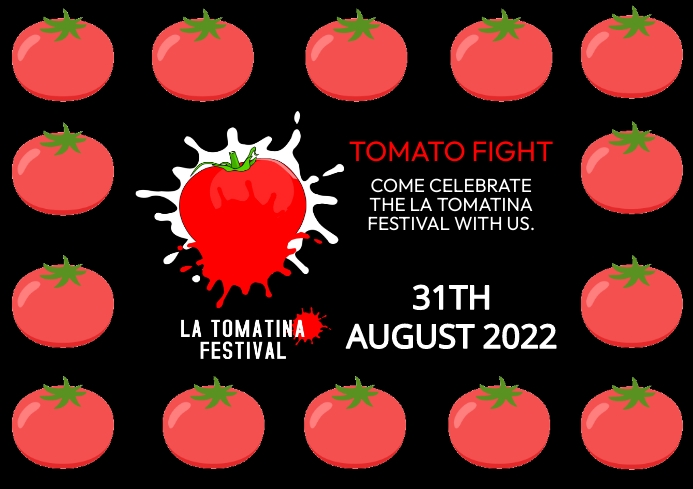 LA TOMATINA FESTIVAL POSTER TEMPLATE | PosterMyWall