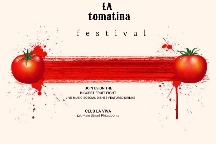 Copy of la tomatina poster | PosterMyWall