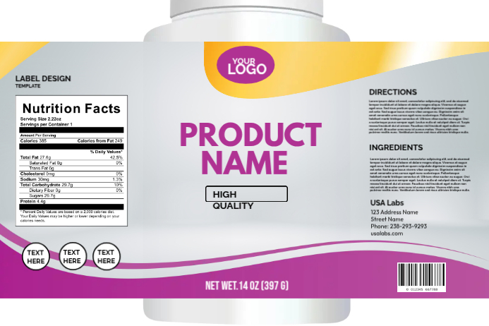 Modèle Product Label Design Labels | PosterMyWall