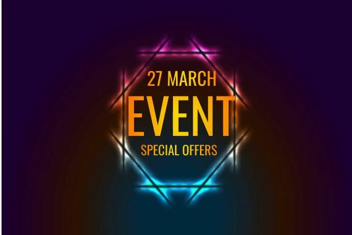 Label neon event flyer 2024 Template | PosterMyWall