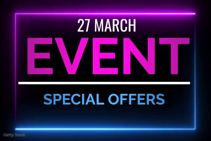 Label neon event flyer 2024 Template | PosterMyWall