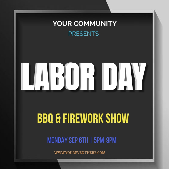 Labor Day, Labor Day Party, Workers Day Template | PosterMyWall