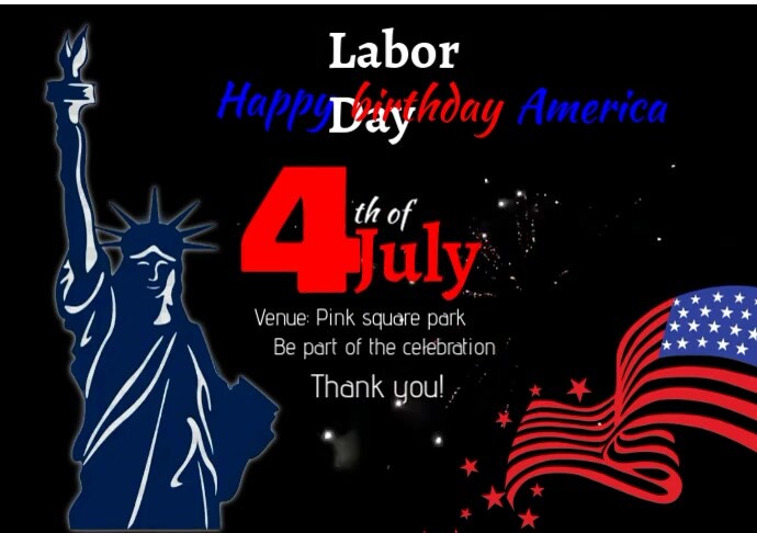 Labor Day 4th July Template | PosterMyWall