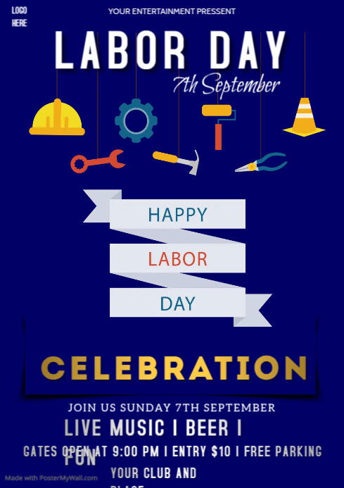 Labor day 7th september Template | PosterMyWall