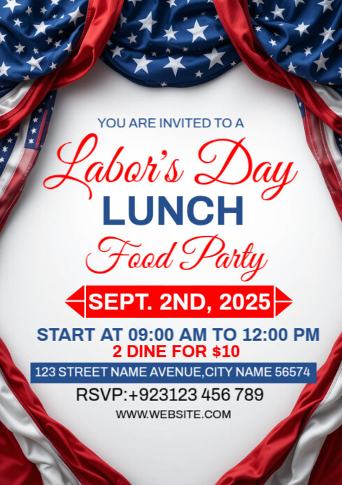 Labor Day A4 Template | PosterMyWall