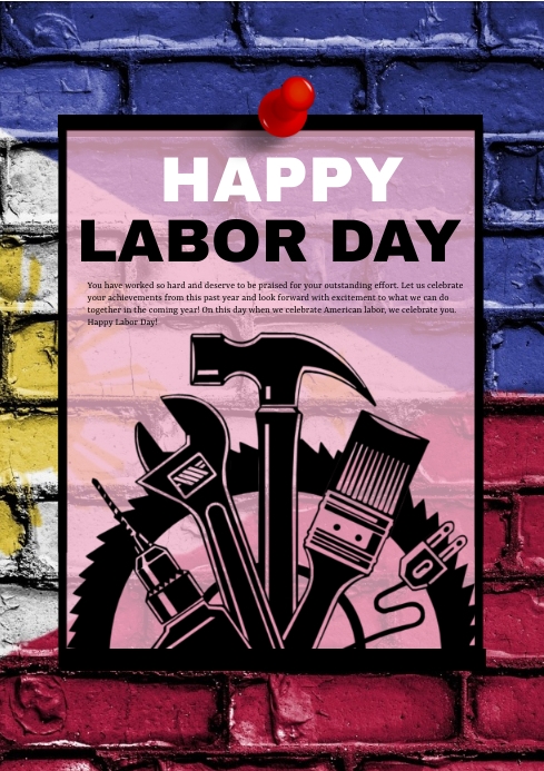 LABOR DAY A4 TEMPLATE.E | PosterMyWall