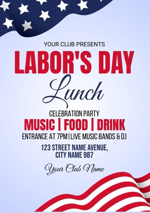 Plantilla de Labor Day Ads | PosterMyWall