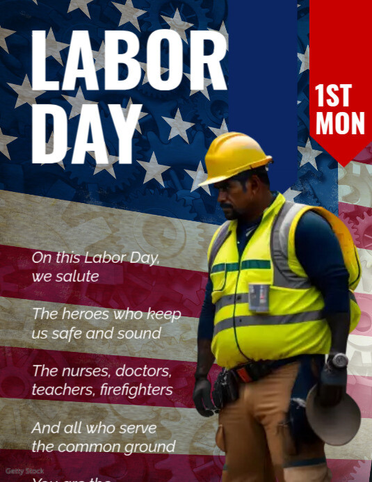 Plantilla de lABOR DAY AMERICAN LABOR MOVEMENT | PosterMyWall