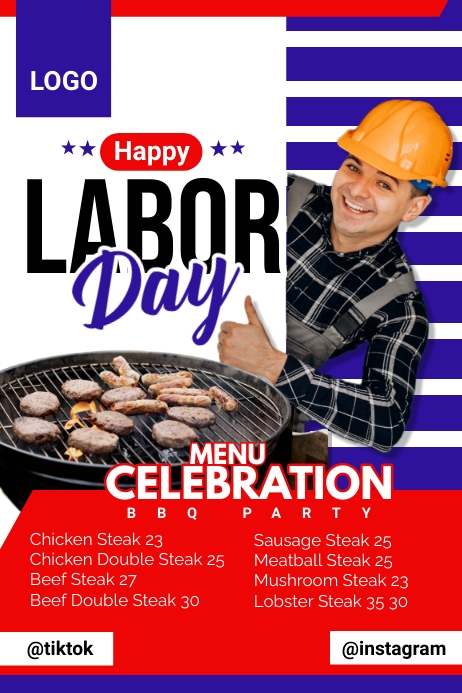 LABOR DAY BBQ Template | PosterMyWall