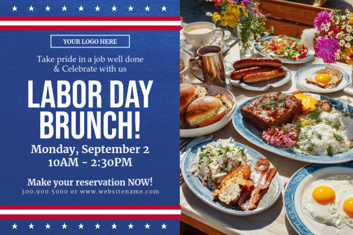 Labor Day Brunch Post Template | PosterMyWall