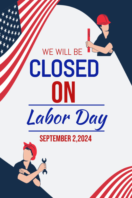 Copy of Labor Day business closed ad poster | PosterMyWall