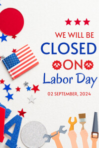 Labor Day business closed ad poster Template | PosterMyWall