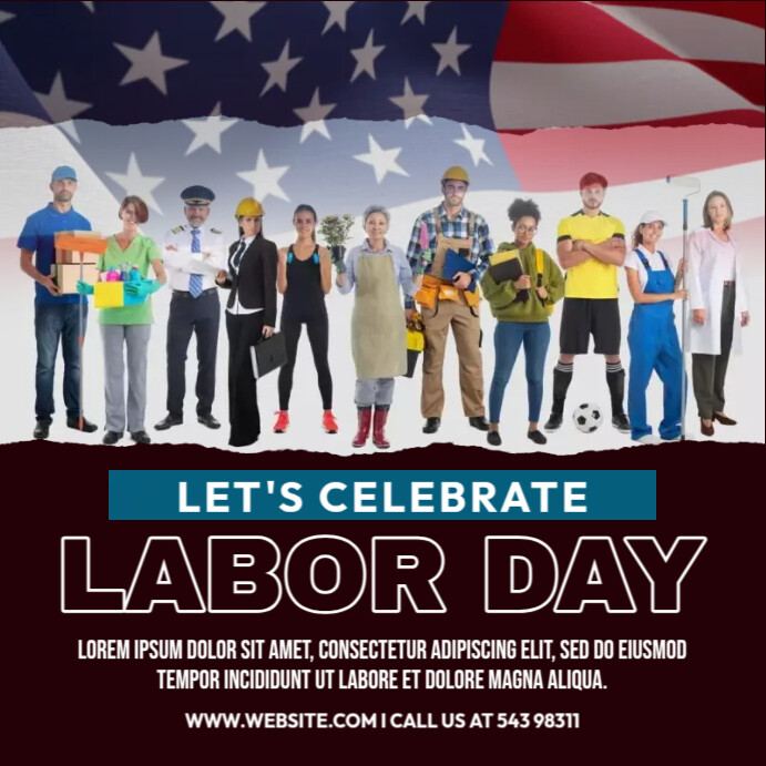 Plantilla de Labor Day Celebration Flyer | PosterMyWall