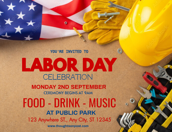 Copy of Labor Day Celebration Flyer Landscape Templat | PosterMyWall