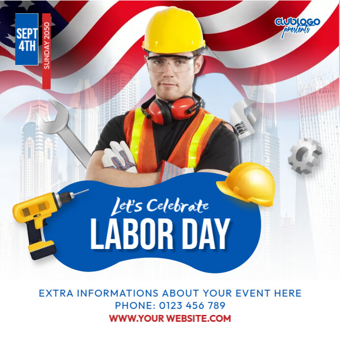 Labor Day Celebration Party Template | PosterMyWall