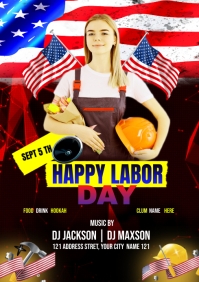 labor day clelebration flyer ad design Template | PosterMyWall