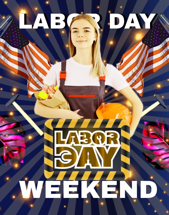 labor day clelebration flyer ad design Template | PosterMyWall