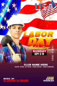 Labor Day Party Flyer Template | PosterMyWall