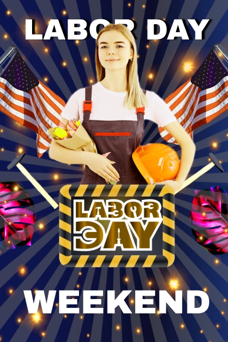 labor day clelebration flyer ad design Template | PosterMyWall