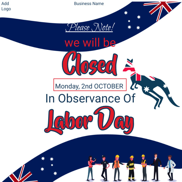 labor day closing ad,closed on labor day ad ( Template | PosterMyWall