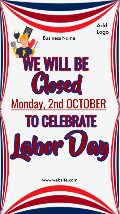 labor day closing ad,closed on labor day ad Template | PosterMyWall