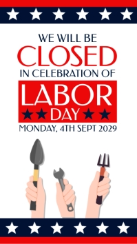 Labor Day Closing Noticed Instagram Story Template | PosterMyWall