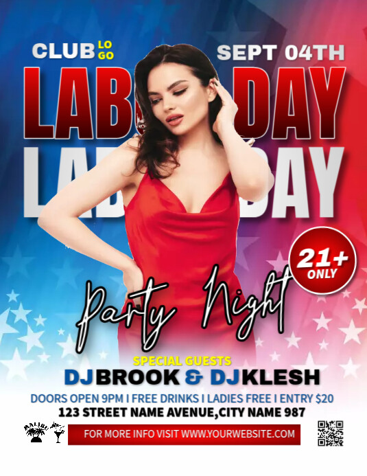 Copy of Labor Day Club Party | PosterMyWall