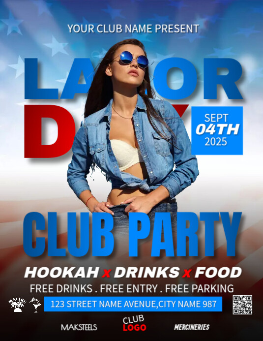 Copy of Labor Day Club Party | PosterMyWall
