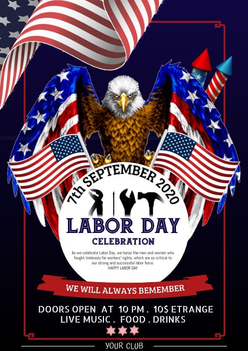 LABOR DAY Template | PosterMyWall