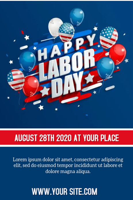 LABOR DAY Template | PosterMyWall