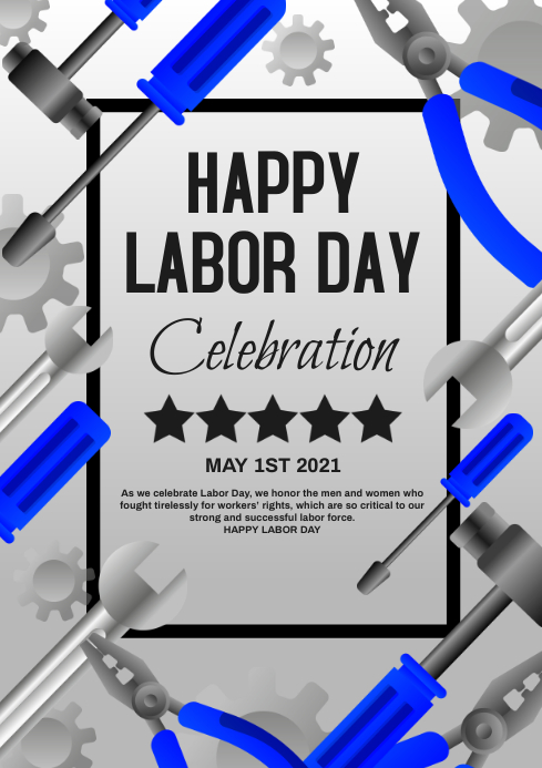 LABOR DAY Template | PosterMyWall