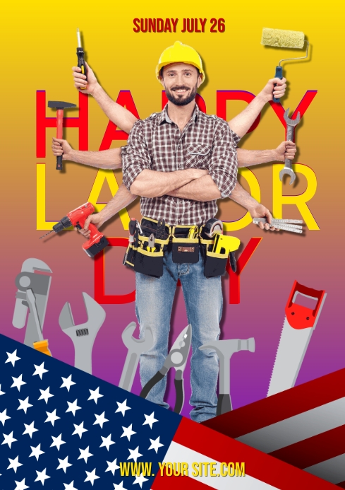 LABOR DAY Template | PosterMyWall