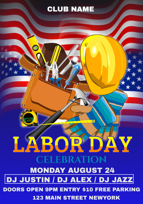 LABOR DAY Template | PosterMyWall