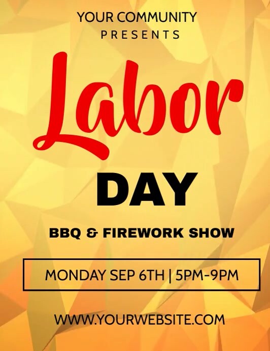 LABOR DAY Template | PosterMyWall
