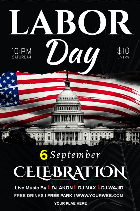 LABOR DAY Template | PosterMyWall