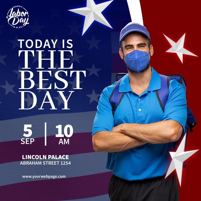 Labor Day Event Ads Template | PosterMyWall