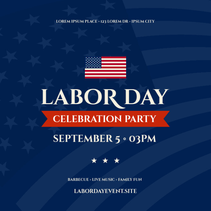Copy of LABOR DAY EVENT BANNER | PosterMyWall