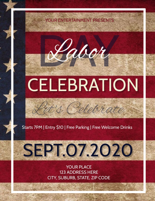Labor Day Event Flyer Template | PosterMyWall