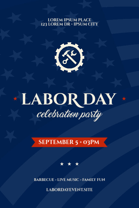 LABOR DAY EVENT POSTER Template | PosterMyWall