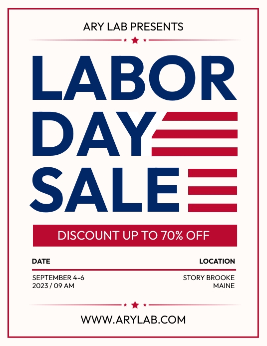 Labor Day Flyer Ads Template | PosterMyWall