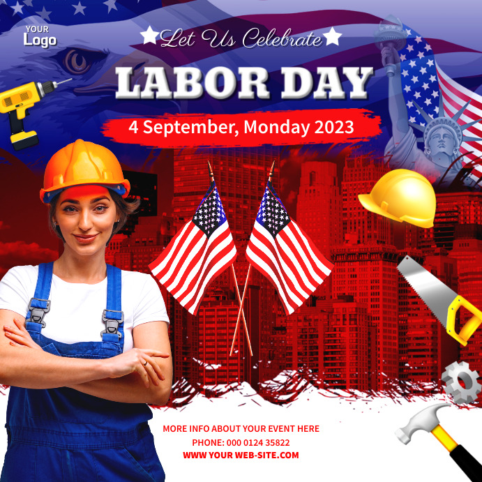 Plantilla de labor day flyer design | PosterMyWall